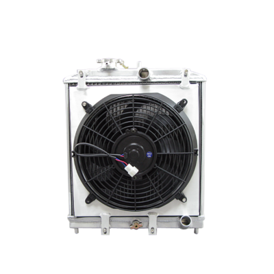 CXRacing Aluminum Radiator + Shroud + Fan for CIVIC DEL SOL B18 B16 MT ...