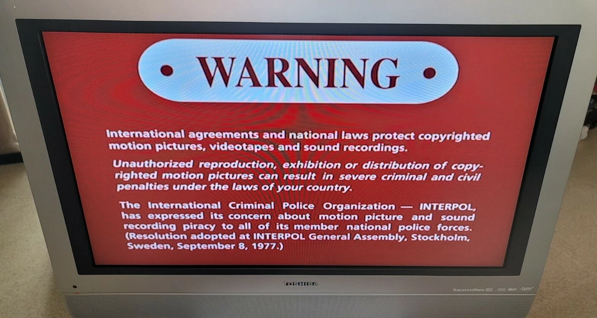Interpol Warning Screen
