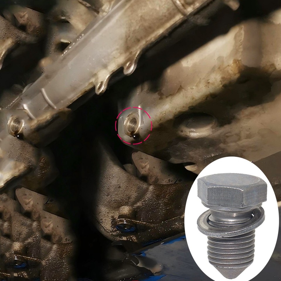 2Pcs For VW Tiguan Engine Oil Pan Sump Plugs Drain Seal Washer Screw ...