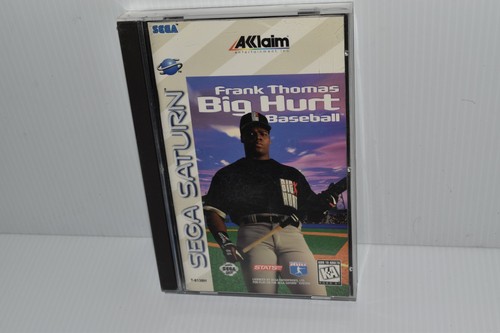 FRANK THOMAS BIG HURT BASEBALL Sega Saturn CIB Complete W/ CASE ...
