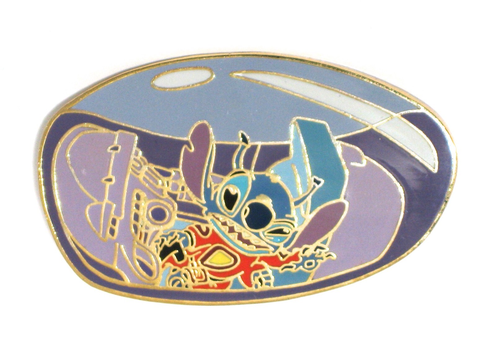 LE Disney Auction Pin Stitch Alien Invasion Spaceship Space Pod Top ...