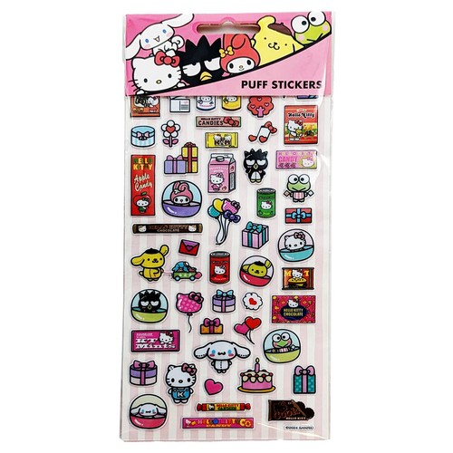 Hello Kitty Puff Ensemble Autocollant Fan Marchandise Officielle Noël ...