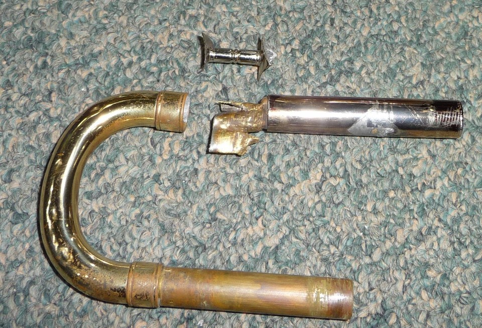 KING TEMPO Bb Cornet W/Case #452919 Made 1965-1970 Tuning Slide Broke ...