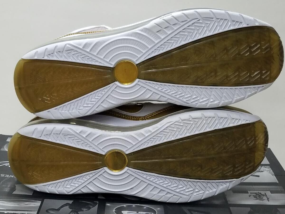 NEW NIKE LEBRON VII GS BASKETBALL SHOES MEN SIZE 11 US WHITE GOLD CHINA ...