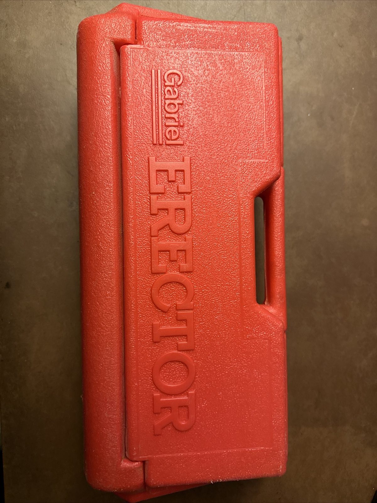 Vintage Gabriel Erector Set Red Plastic Case Empty | eBay