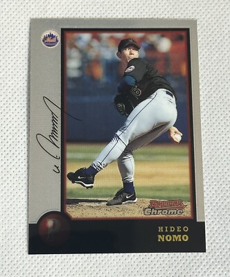1998 Bowman Chrome Hideo Nomo #289 Baseball Card New York Mets | eBay