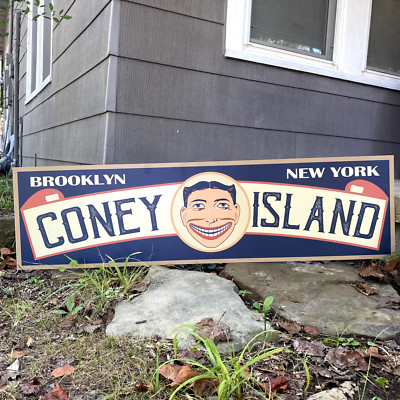 48in Coney Island Amusement Park Sign Vintage Style Repop Sign | eBay