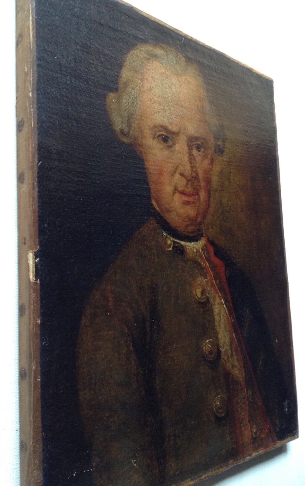 18th CENTURY - FINE FRENCH OLD MASTER OIL RELINED ON CANVAS - NOBLE MAN ...