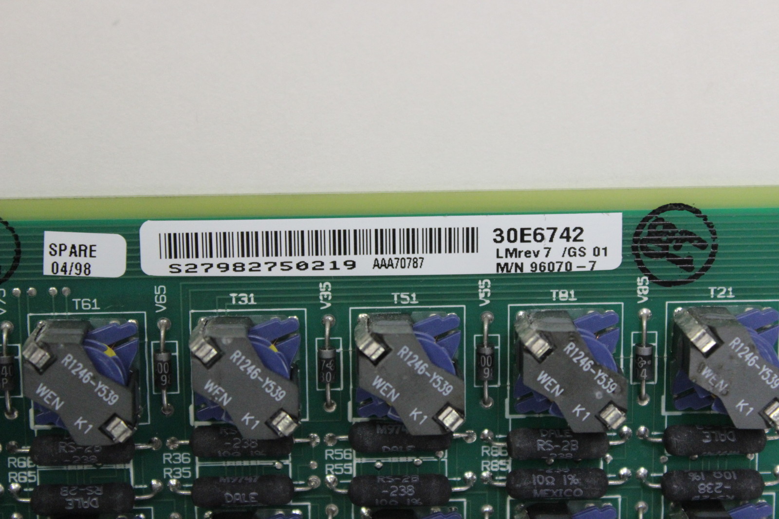 SIEMENS S30810 Q2117 X000 7 SLMS BOARD ROLM 9751 30E6742 96070-7 | eBay