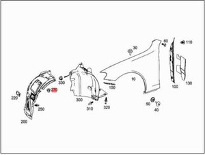 Genuine Mercedes Plastic Nut 10pcs W222 V222 X222 A197 A205 A217 ...