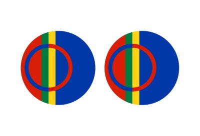 2x sticker aufkleber auto motorrad flaggen rund flagge fahne sami ...