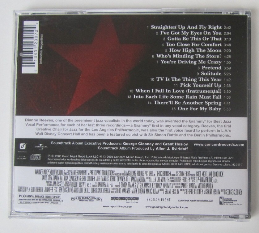 Dianne Reeves – Good Night, And Good Luck Soundtrack CD USED | eBay