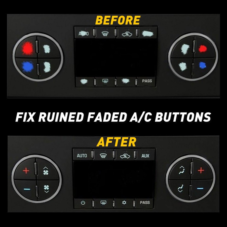 FOR GMC Chevy Buick AC Button Dash Repair Dual Kit Control Climate ...