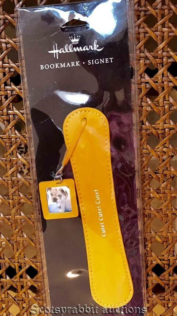 Orange Yellow Hallmark Simulated Leather Bookmark Add Your Photo for ...