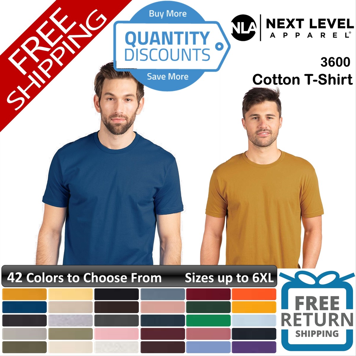 Next Level Shirt Colors Next Level 6210 Custom T Shirts Made To Order: