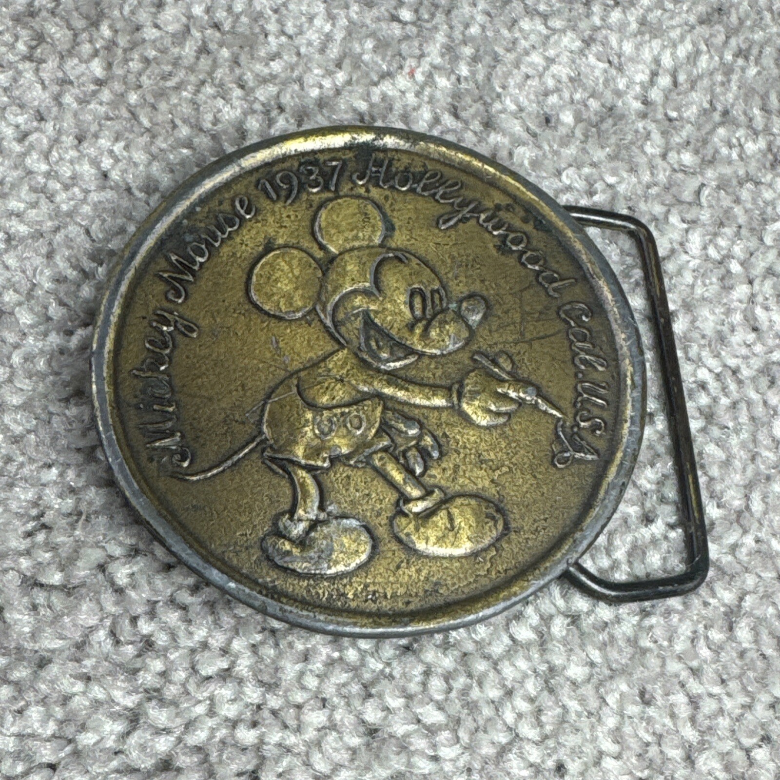 MICKEY MOUSE Belt Buckle DISNEY 1930's Lewis Buckles … - Gem