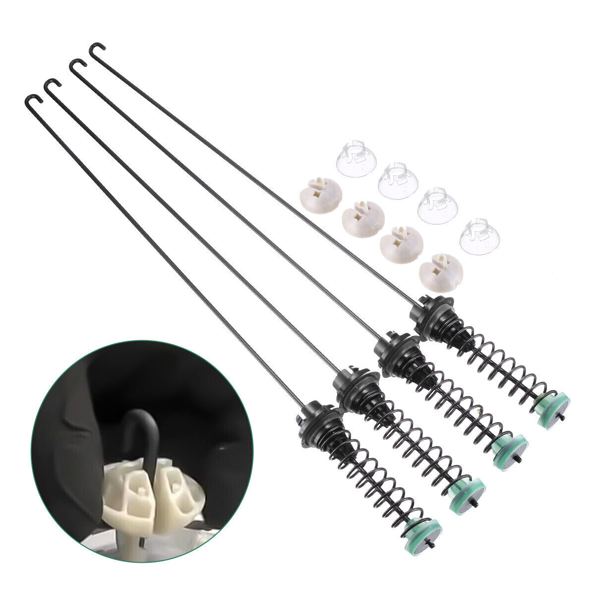 4PCS W11130362 Washer Suspension Rod Kit Fit Whirlpool WTW5000DW ...