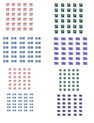 HO Scale Container Patch Decals. " Florens, TAL, MOL, Beacon " | eBay