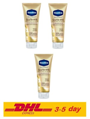 Vaseline Healthy Bright Gluta-Hya Serum Burst UV Lotion Flawless Glow ...