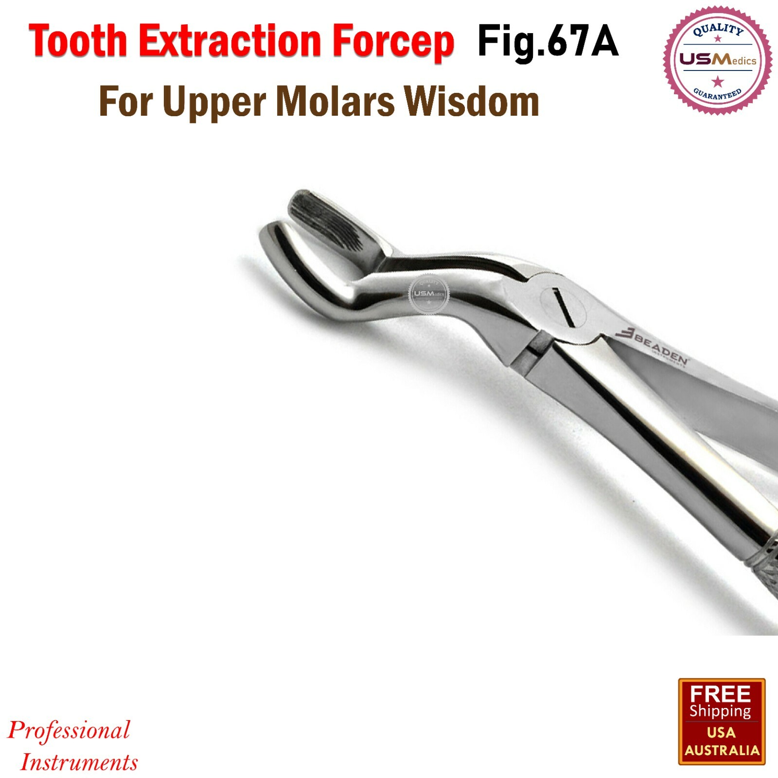 Dental Tooth Surgical Extractings Upper Wisdom Teeth Extraction Forceps ...