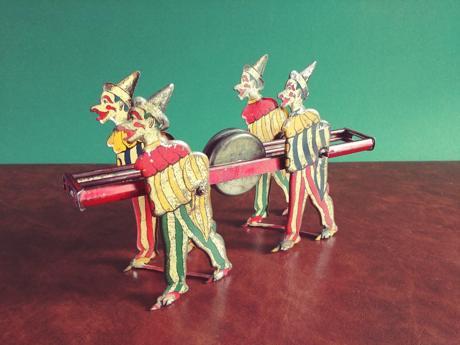 Rare 1910's France Tin Gyroscope Acrobat Circus Clowns Tinplate Marklin ...