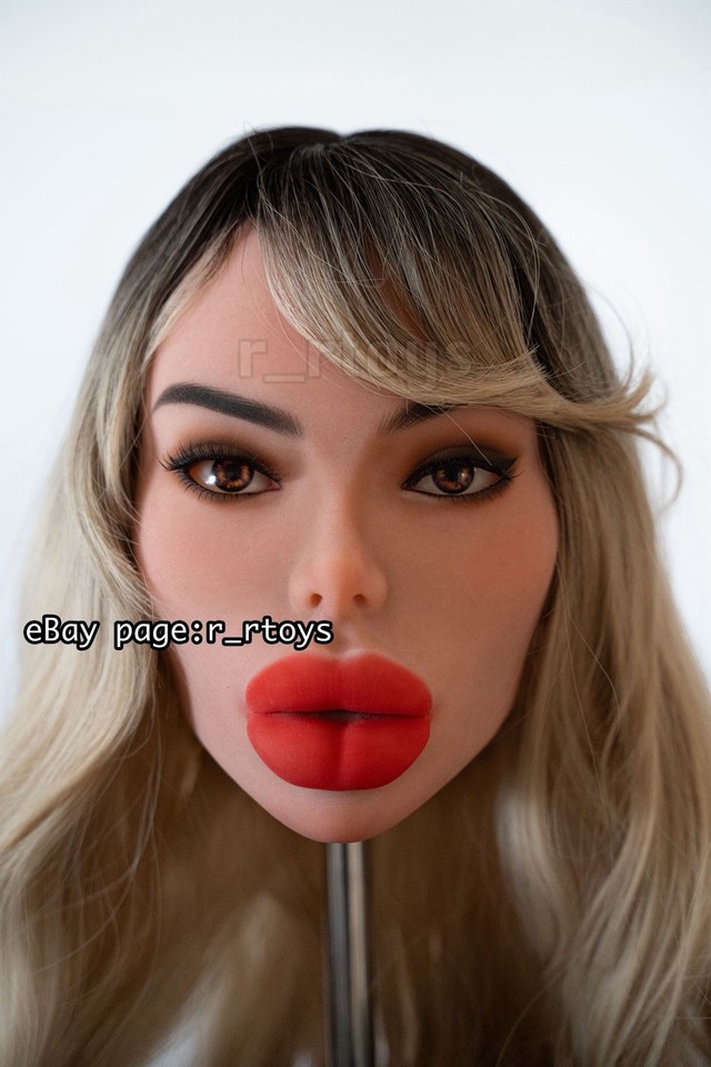 WM Doll BIMBO HEAD #496 WM SEX DOLL HEAD only TAN with BUILT IN TONGUE ...