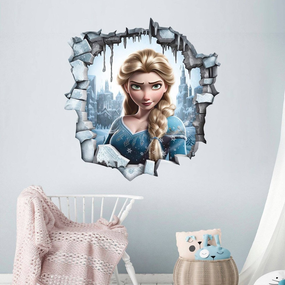 Princess Elsa, Wall Decal, Fairy Tale Wall Sticker, Wall Art, Decor for ...