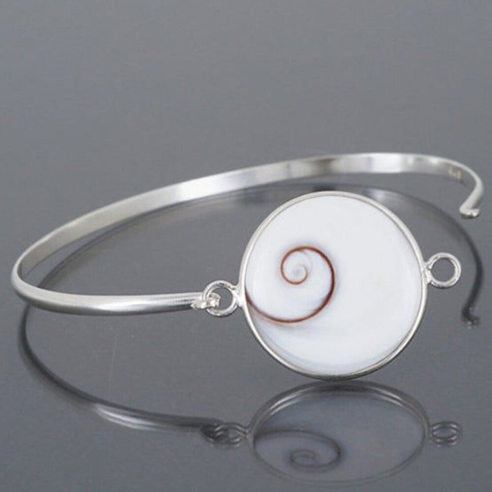 Shiva Shell Gemstone 925 Sterling Silver Cuff Valentine Day Jewelry MP ...
