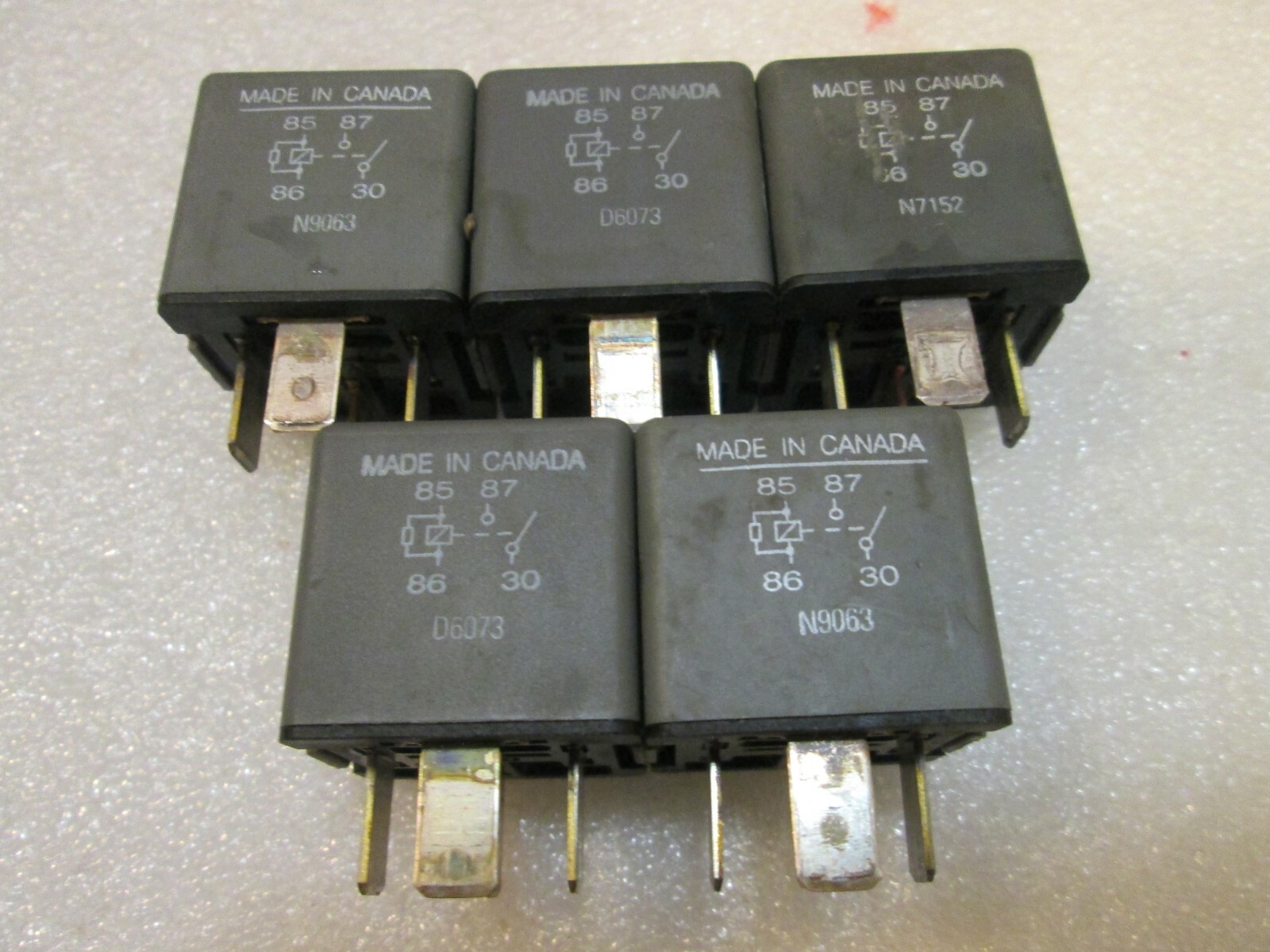 5X FORD FUSION LINCOLN MERCURY MULTI PURPOSE 4 PIN RELAYS 5C3T-14B192 ...