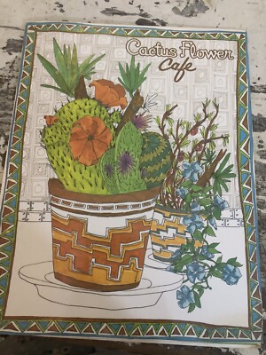 Vintage Rare Cactus Flower Cafe Menu, San Antonio TX 1980s | eBay
