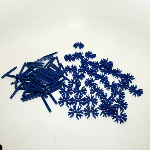 K'NEX Blue Rods & Connectors lot of 35 connectors and 62 small rods | eBay