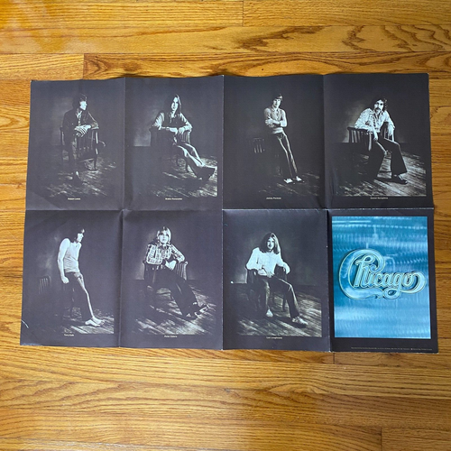 Chicago Band Vintage Poster 22" x 32" Foldout 8 Panel Original Band ...