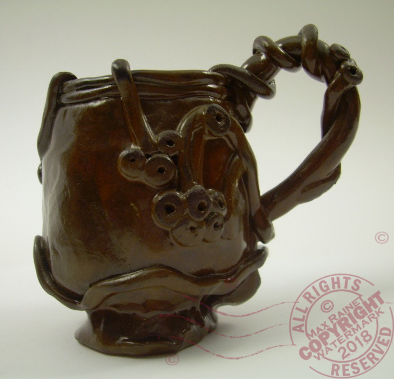 Whimsical Fairy Tea Cup Earthy flora Motif 2016 ARTS + CRAFTS art ...