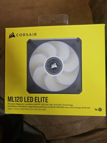 ML120 LED Elite Corsair. Premium Black Magnetic Levitation White LED ...