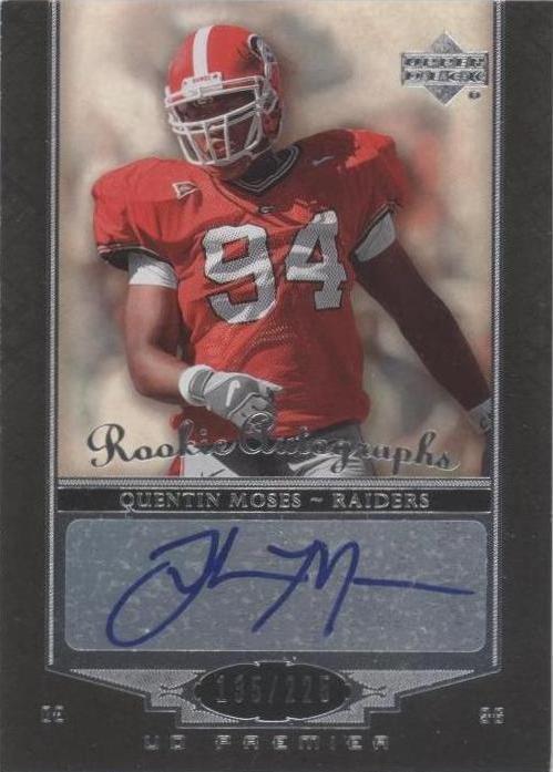 2007 UD Premier - Rookie Autographs Quentin Moses #125 /225 (AU, RC ...