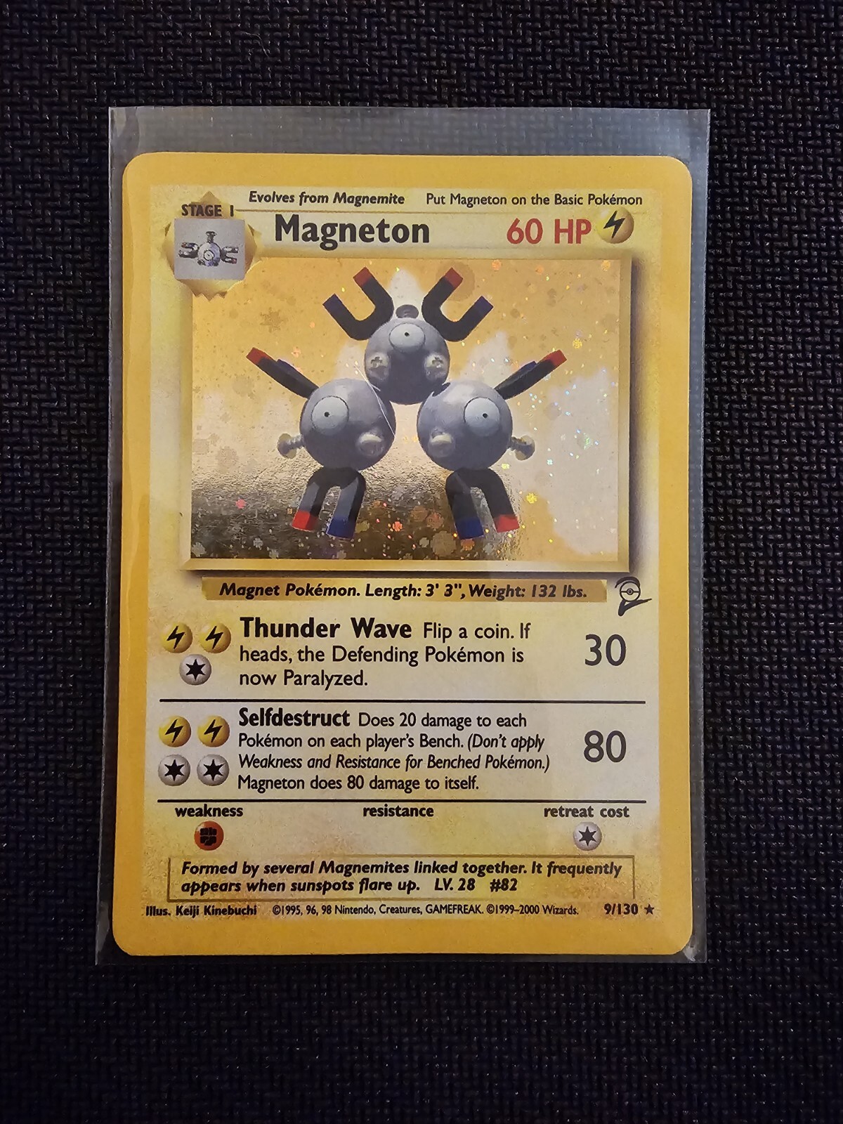 Pokémon TCG Magneton Base Set 2 9/130 Holo Unlimited Holo Rare | eBay