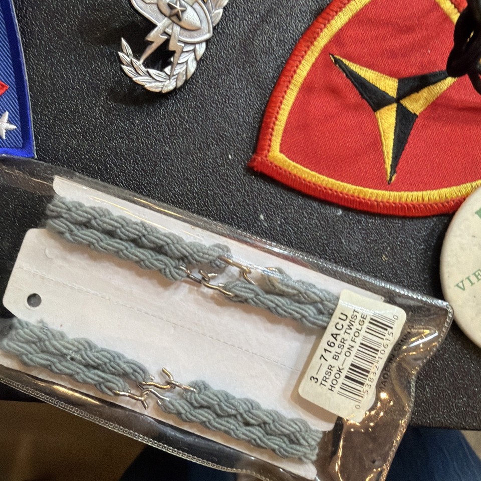 Vintage Lot Of Military Items Patches, Pins CIB | eBay