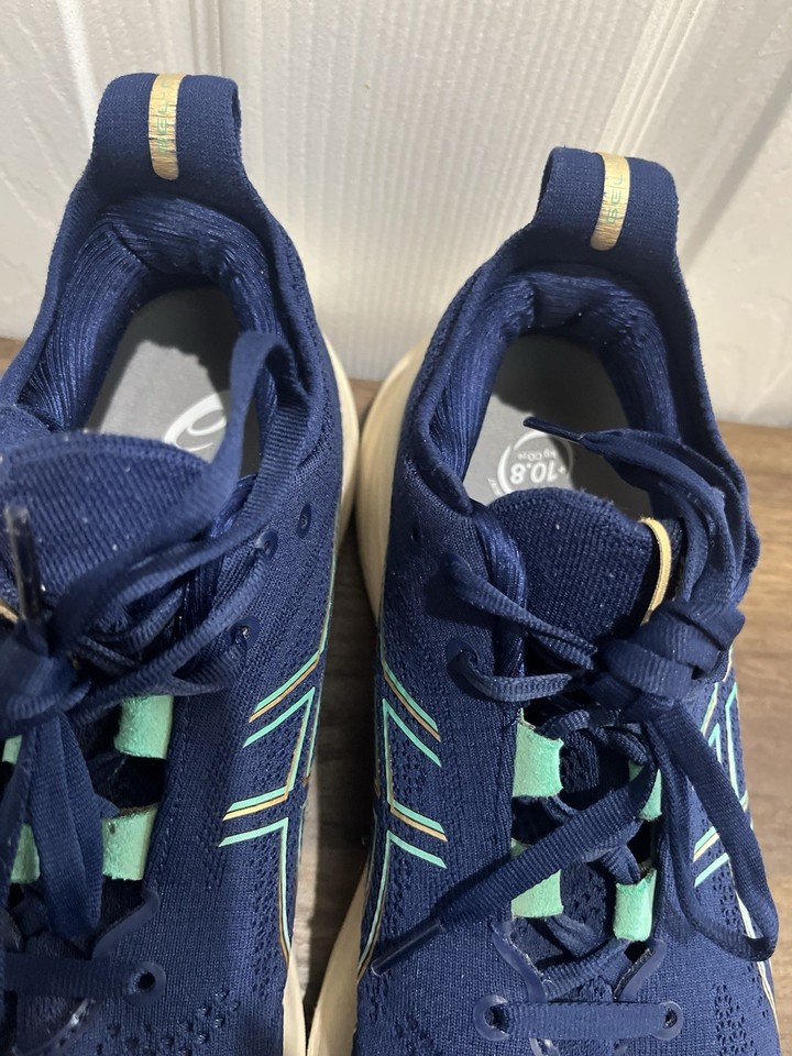 Asics Womens Gel Nimbus 26 1012B602 Blue Running Shoes Size 12.0 Wide ...
