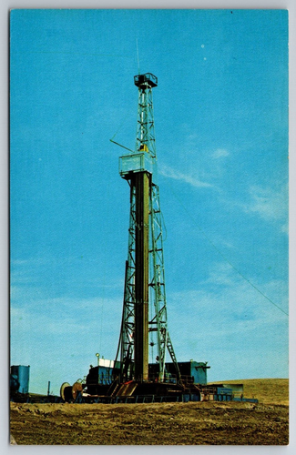 Vintage Postcard ND Oil Drilling Rig Equipment -5494 | eBay