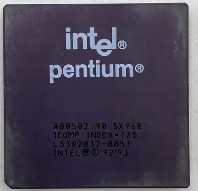 Intel Pentium Processor SX968 90MHz Single-Core Socket SPGA 60MHz Bus ...