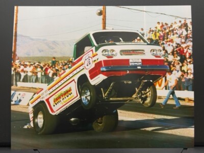 VRHTF NHRA VTG "RARE "MEXICAN JUMPING BEAN WHEELSTANDER" 8" X 10 ...