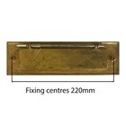 Letter Box Plate Chrome Brass Front Door External Postal Plate Cover ...