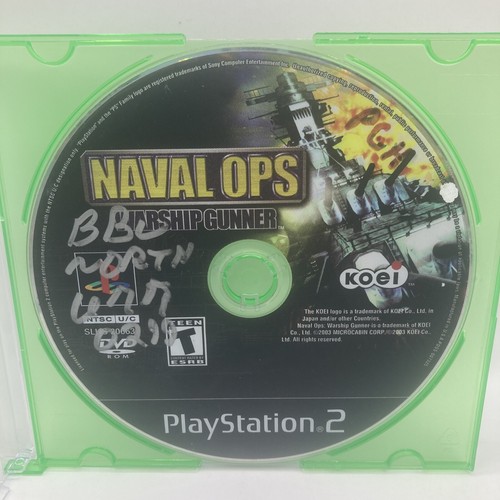 Naval Ops: Warship Gunner (PlayStation 2 PS2, 2003) DISC ONLY ...