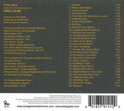 PHILIP GLASS KING LEAR [ORIGINAL SCORE] NEW CD 801837014129| eBay