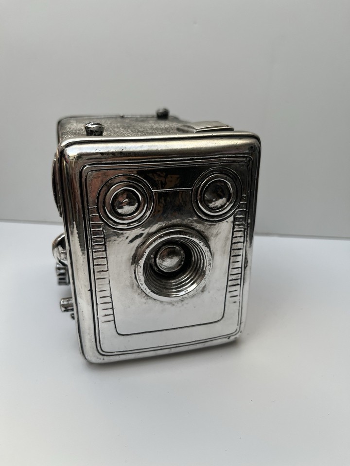 Photographers! Vintage Camera Trinket Box W. E. Smithe, hinged, velvet ...