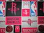 HOUSTON ROCKETS CHECKED NBA BASKETBALL LICENSED QUILTING COTTON FABRIC ...