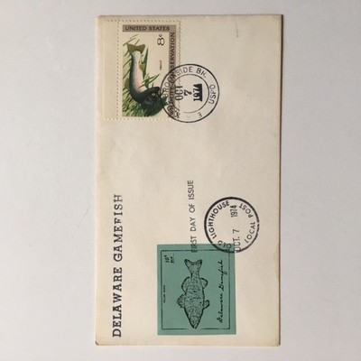 DELAWARE GAMEFISH VINTAGE POSTAGE STAMP 1ST DAY COVER - Lot 4 | eBay