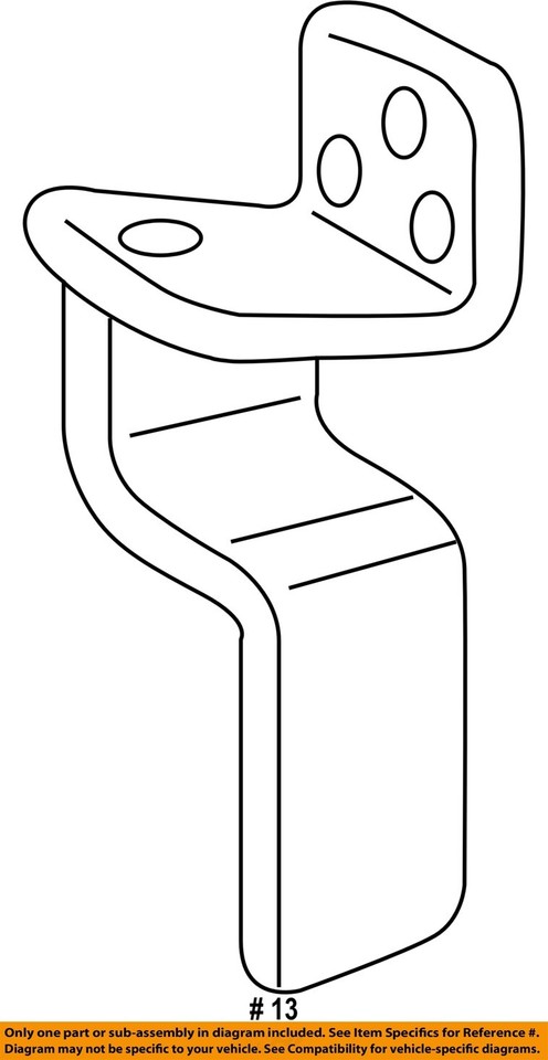 GM OEM 96-24 Express 1500 Back Door Lock Hardware-Upper Hinge 15994451 ...