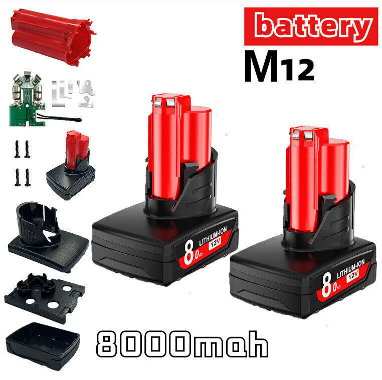 9000mAh For M12 Battery Lithium Extended Capacity Battery 48-11-0140 48 ...