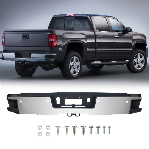 Rear Bumper for 2015-2019 Silverado Sierra 2500HD 3500HD With Dual ...